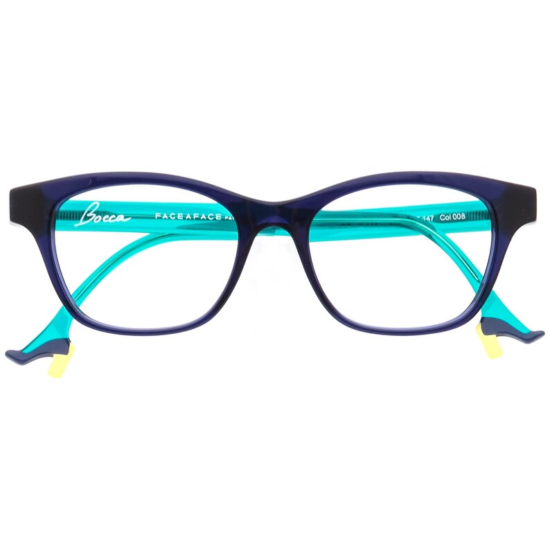 Face A Face Women's Eyeglasses Bocca Hit 2 Col 008 Ink Blue B-shape ...