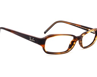 Ray-ban Eyeglasses RB 5169 5541 Brown/purple Horn Rectangular Frame ...