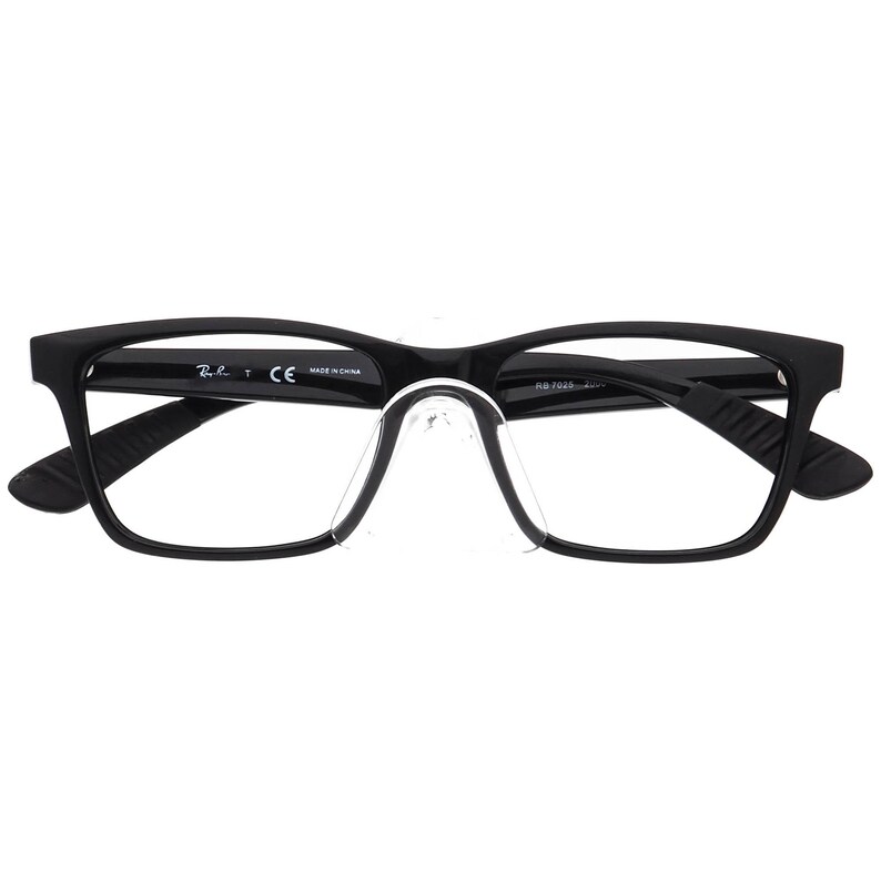 Ray-ban Eyeglasses RB 7025 2000 Polished Black Square Frame 53[]17 145 ...