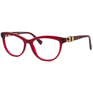 Coach Women's Eyeglasses HC 6087 5393 Burgundy Cat Eye Frame 53[]16 135 ...
