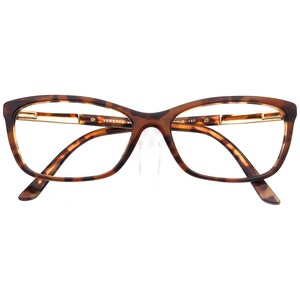 Versace Women's Eyeglasses MOD. 3186 5077 Havana/gold Cat Eye Frame ...