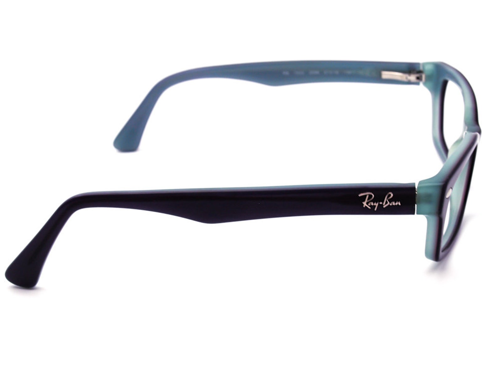 Ray-ban Eyeglasses RB 1533 3598 Purple on Blue Rectangular - Etsy