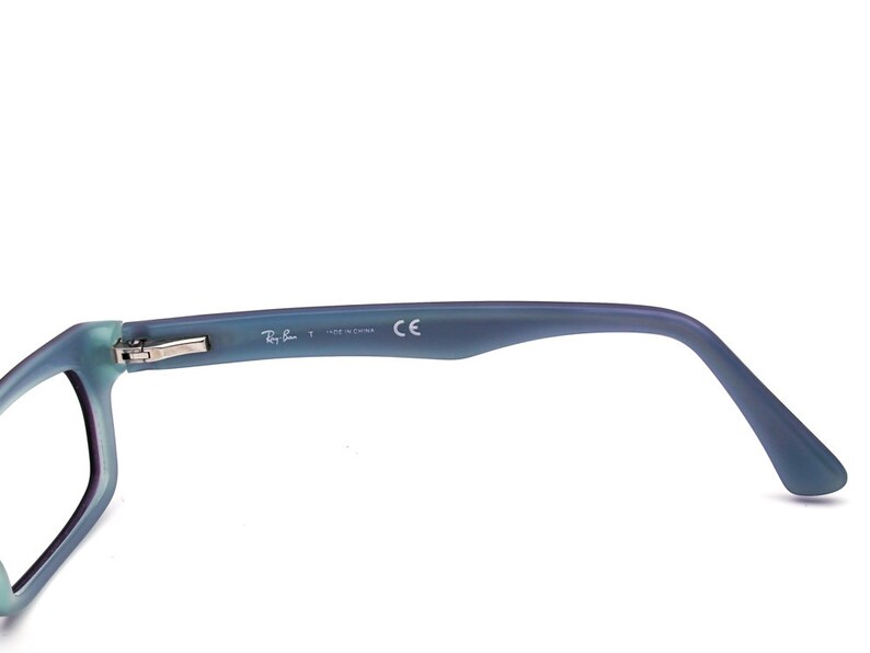 Ray-ban Eyeglasses RB 1533 3598 Purple on Blue Rectangular Frame 47[]16 ...