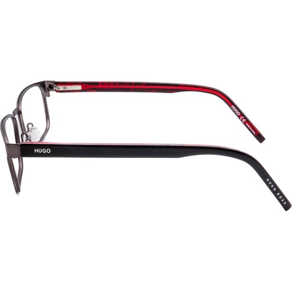 Hugo Boss Eyeglasses Hg 1075 R80 Gunmetalblackred R Gem