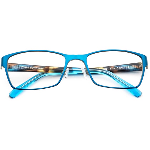 Prodesign Denmark Eyeglasses 1200 c.9021 Blue Rectang… - Gem
