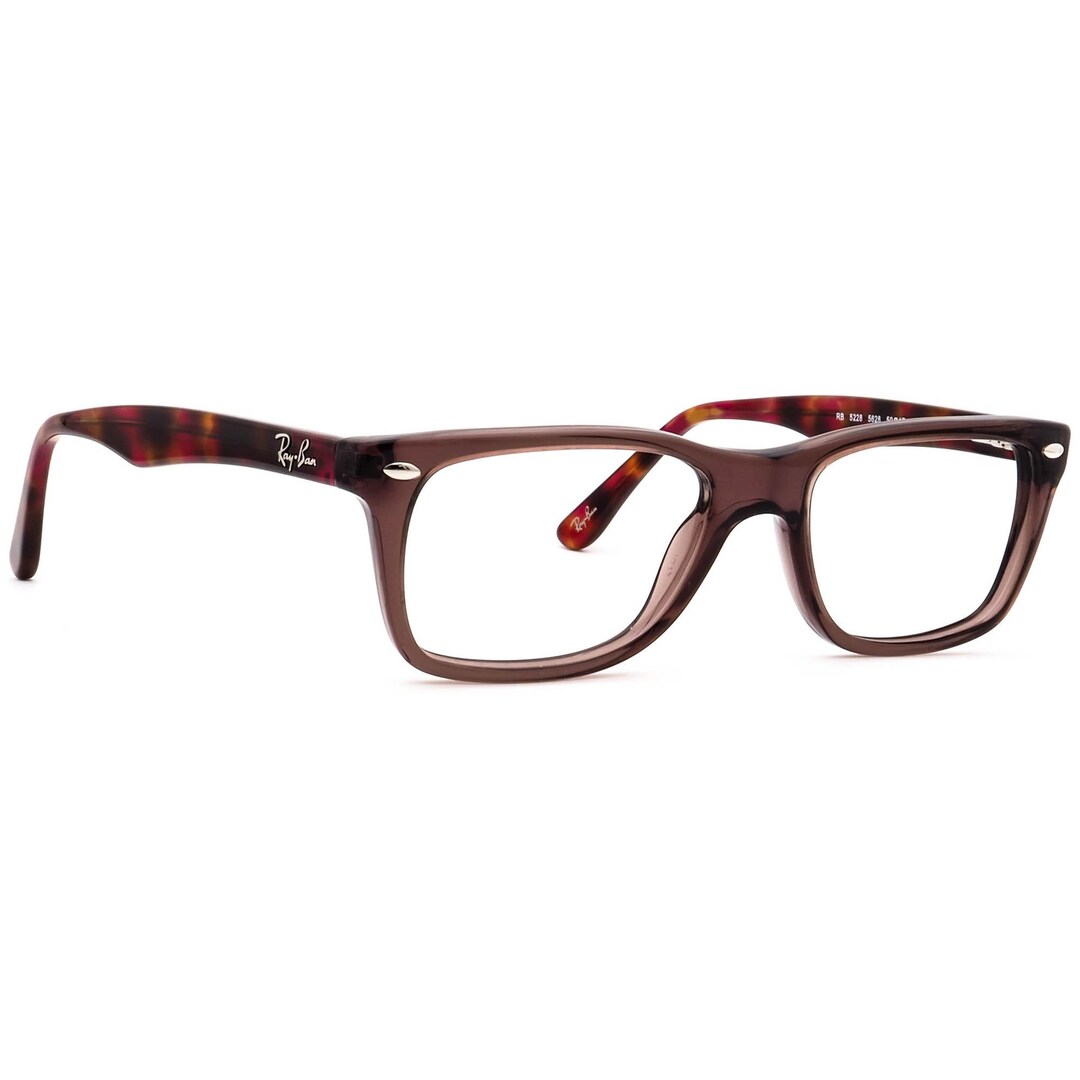 Ray-ban Eyeglasses RB 5228 5628 Opal Brown Square Frame 50[]17 140 - Etsy