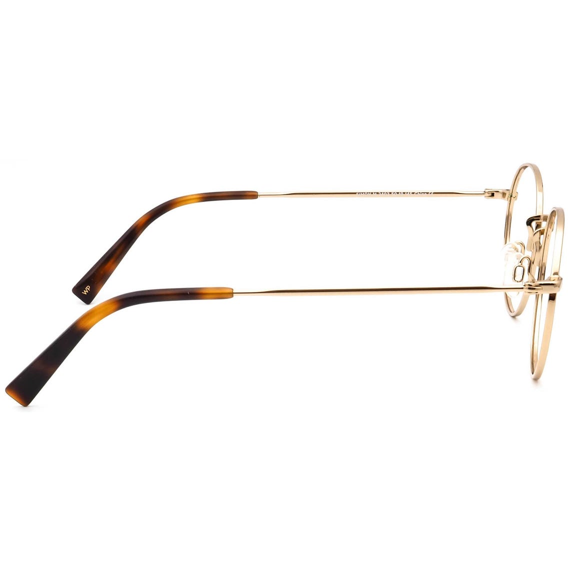Warby Parker Eyeglasses Simon M 2403 Polished Gold Round Metal Frame 50 ...