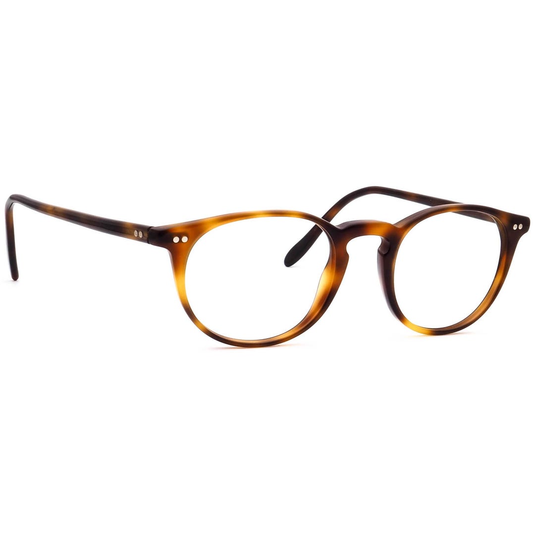Oliver Peoples Eyeglasses OV5004 1017 Riley R Dark Mahogany Round Frame ...