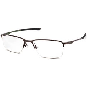 Oakley Men's Eyeglasses OX3218-0254 Socket 5.5 Satin Pewter Half Rim ...