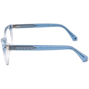 Kate Spade Women's Eyeglasses Nevaeh PJP Crystal Blue Semi Cat Eye ...