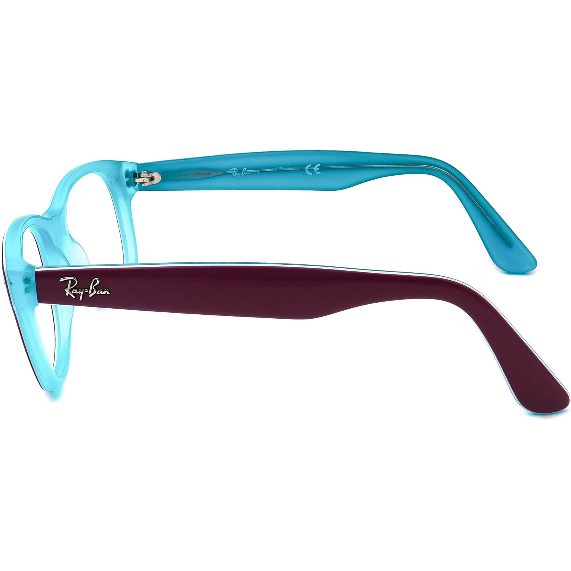 Ray-Ban Small Eyeglasses RB 1528 3763 Purple on Blue Square | Etsy