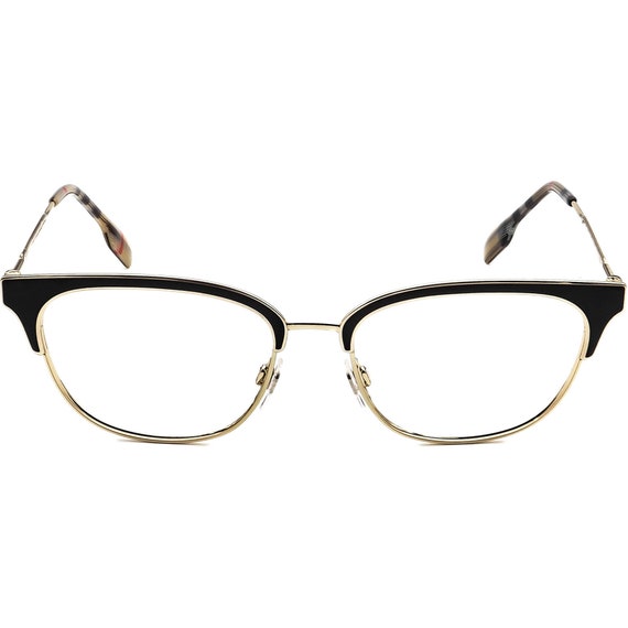 Burberry Eyeglasses B 1334 1109 Black&Gold Browline M… - Gem