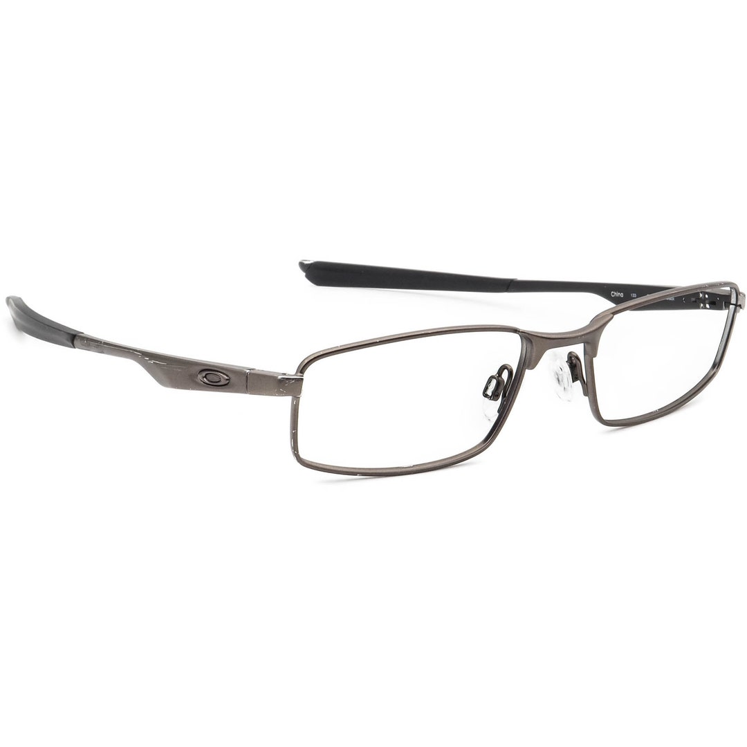 Oakley Eyeglasses Socket 4.0 Pewter/black Rectangular Metal Frame 53 ...