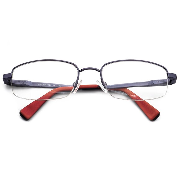 Nike Eyeglasses 8026/424 Blue Half Rim Metal Frame 53… - Gem