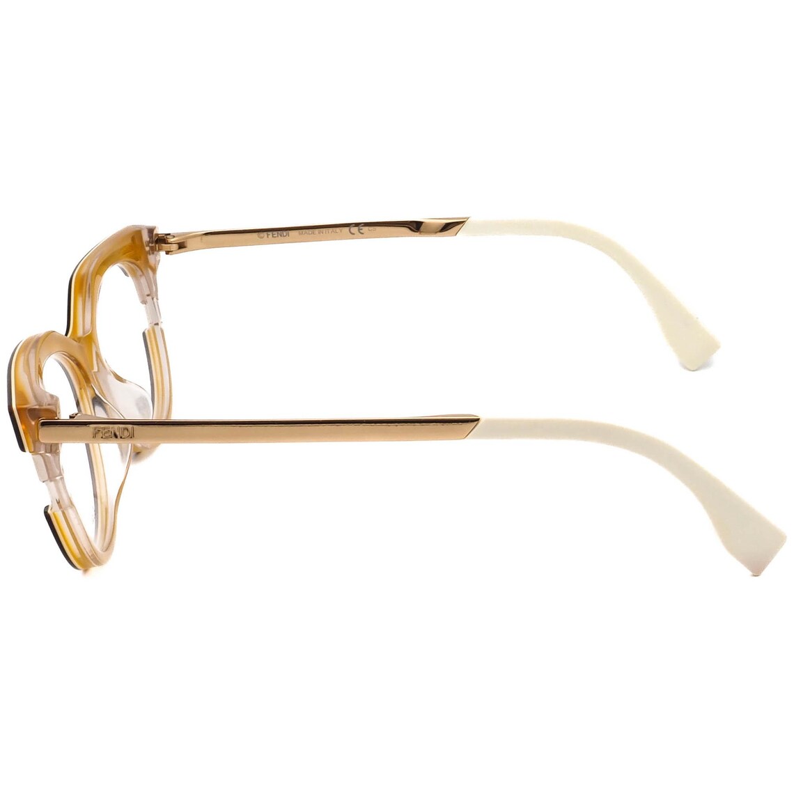 Fendi Women's Eyeglasses FF 0116 MUV Dark Havana/gold Cat Eye Frame ...