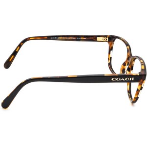 Coach Eyeglasses HC 6103 5443 Black Tort Glitr Varsity Stripe Frame 54 ...