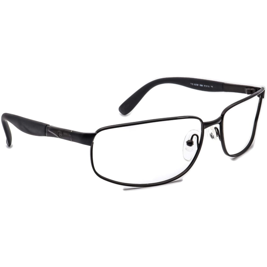 Ray-ban Sunglasses Frame Only RB 3254 006 Matte Black Wrap Italy 61 Mm ...