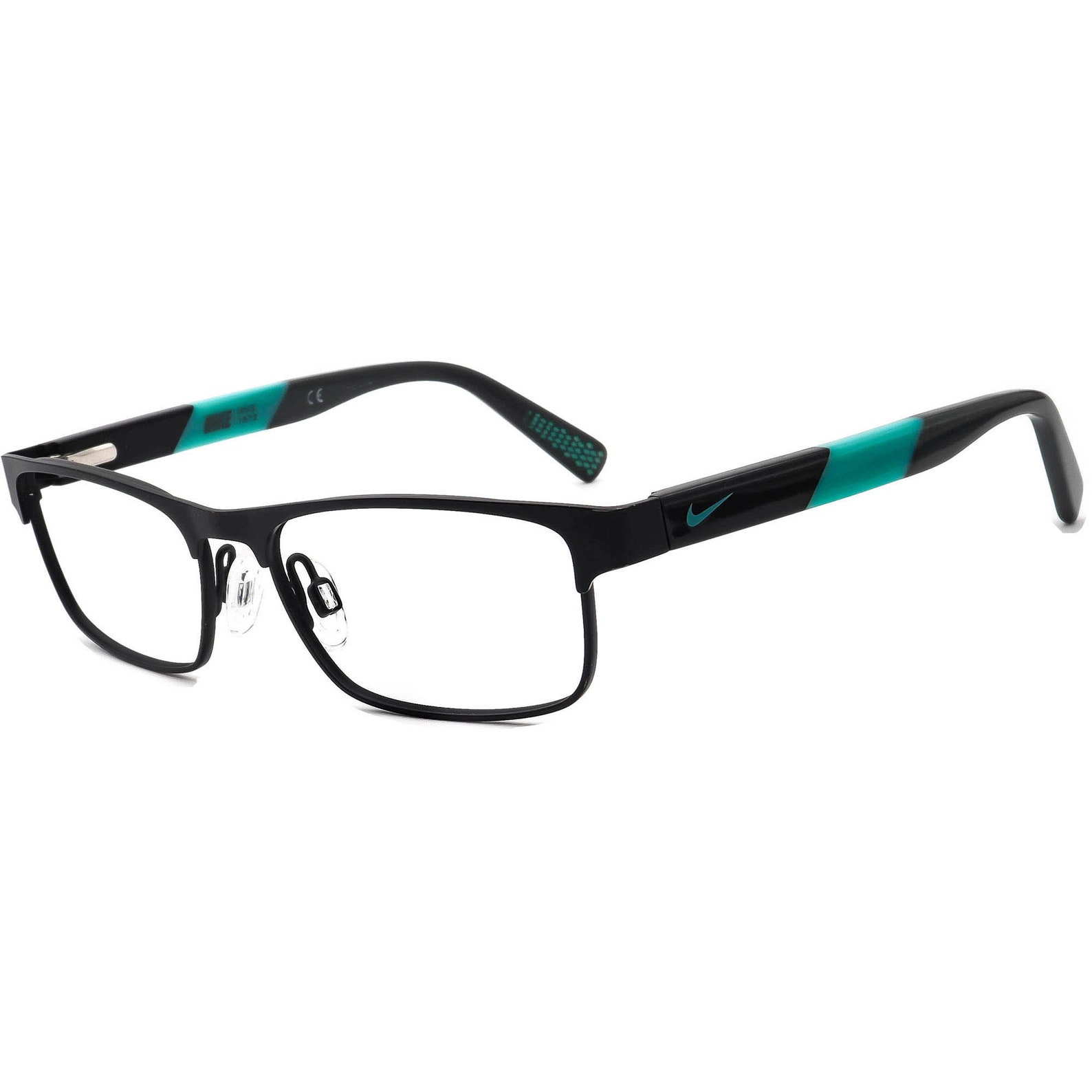 Nike Kids' Eyeglasses 5574 018 Black Rectangular Frame | Etsy