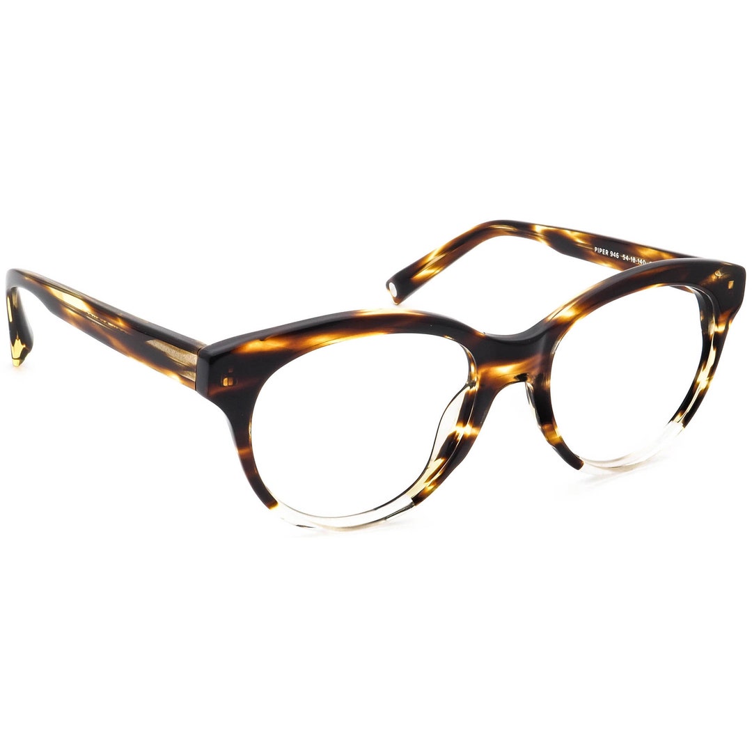 Warby Parker Sunglasses Frame Only Piper 946 Striped Brown Clear Fade ...