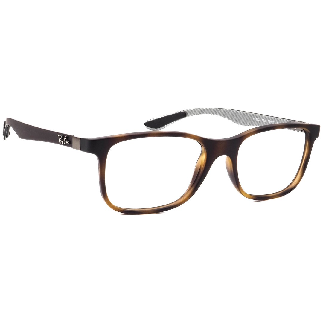 Ray-ban Eyeglasses RB 8903 5200 Carbon Fiber Matte Havana Square Frame ...