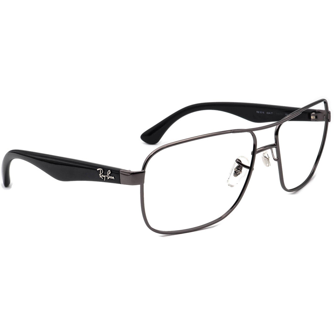 Ray-ban Sunglasses Frame Only RB 3516 004/71 Gunmetal/black - Etsy