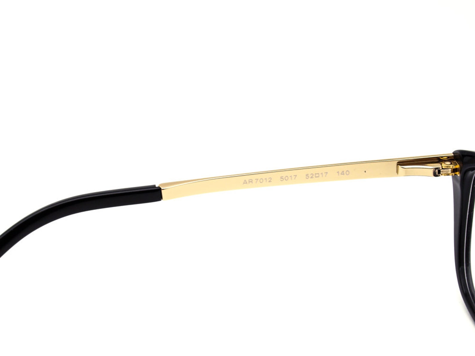 Giorgio Armani Eyeglasses AR 7012 5017 Glossy Black/gold Frame Italy 52 ...