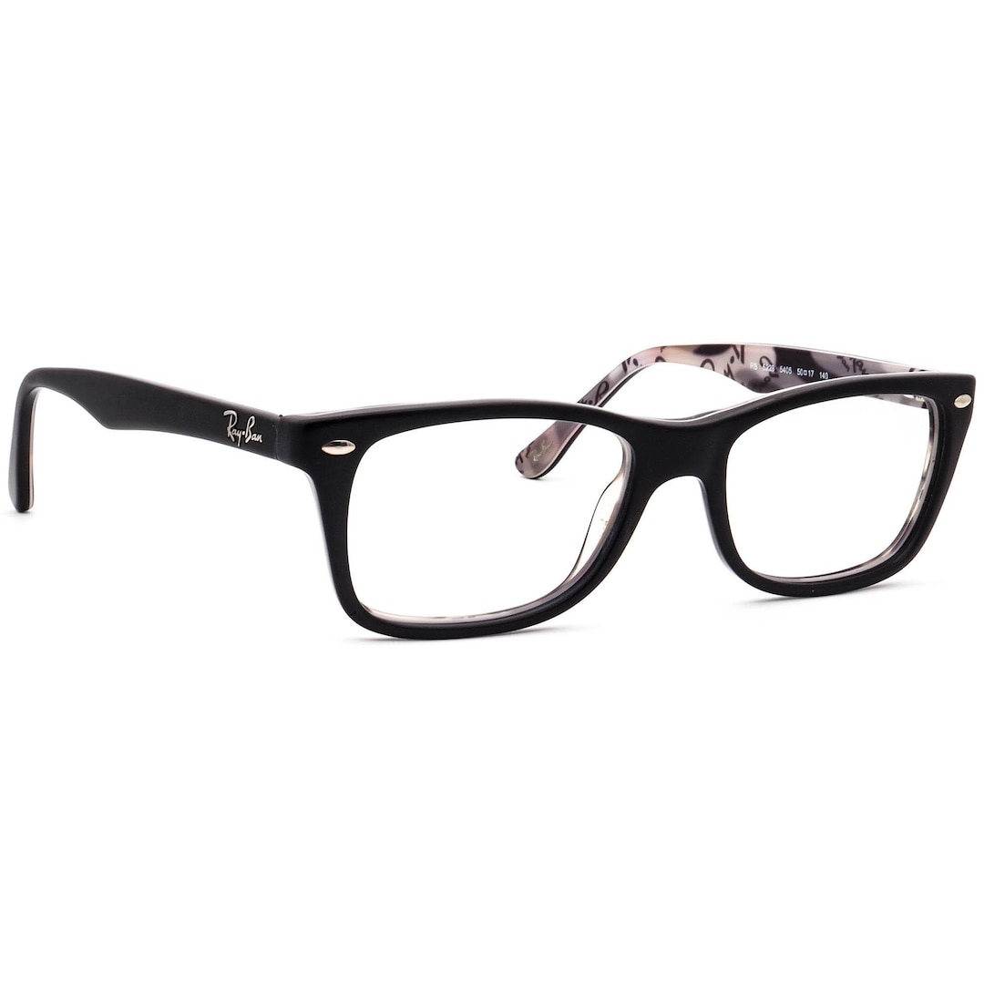 Ray-ban Eyeglasses RB 5228 5405 Matte Black Square Frame 50[]17 140 - Etsy