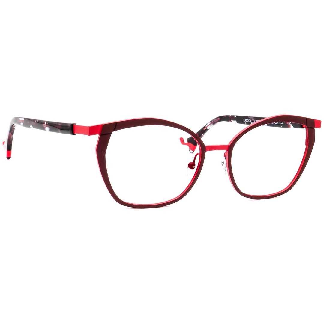 Face A Face Women's Eyeglasses Bocca Cocto 3 COL 0028 Matte Burgundy ...