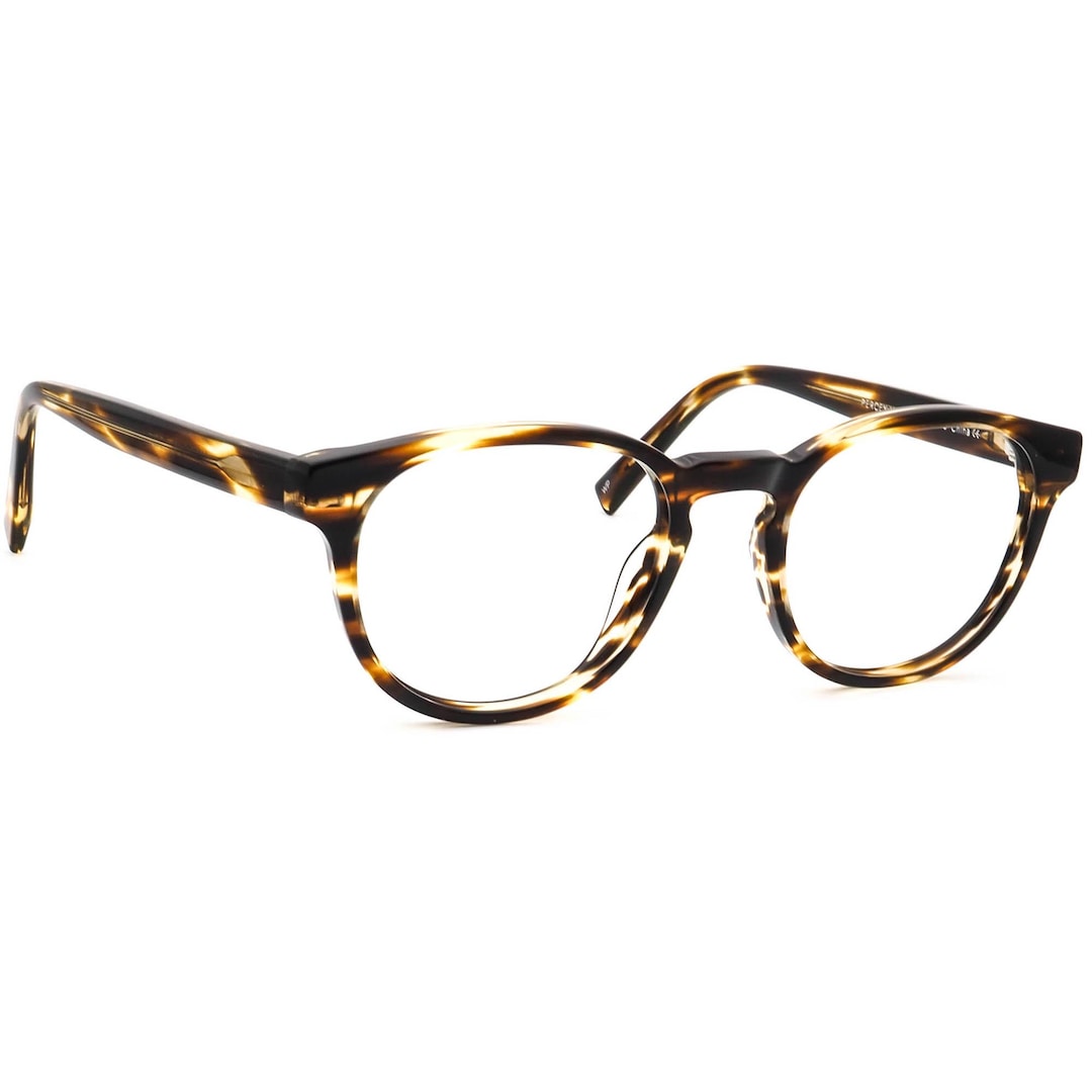 Warby Parker Eyeglasses Percey M 256 Striped Sassafras Panto Frame 48 ...