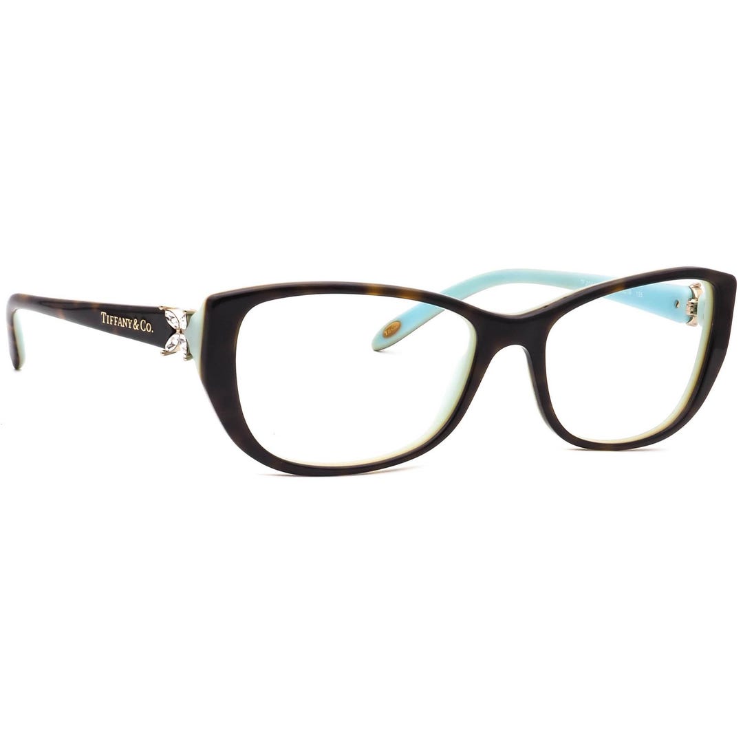 Tiffany & Co. Women's Eyeglasses TF 2044-B 8134 Polished Dark Havana ...