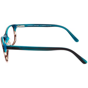 Prodesign Denmark Women's Eyeglasses 1789 C.9334 Petrol & Brown Square ...