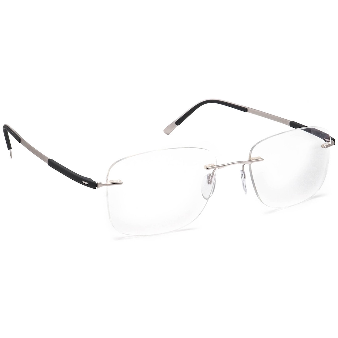 Silhouette Men's Eyeglasses 5416 00 6051 Titan Silver Rimless Frame ...