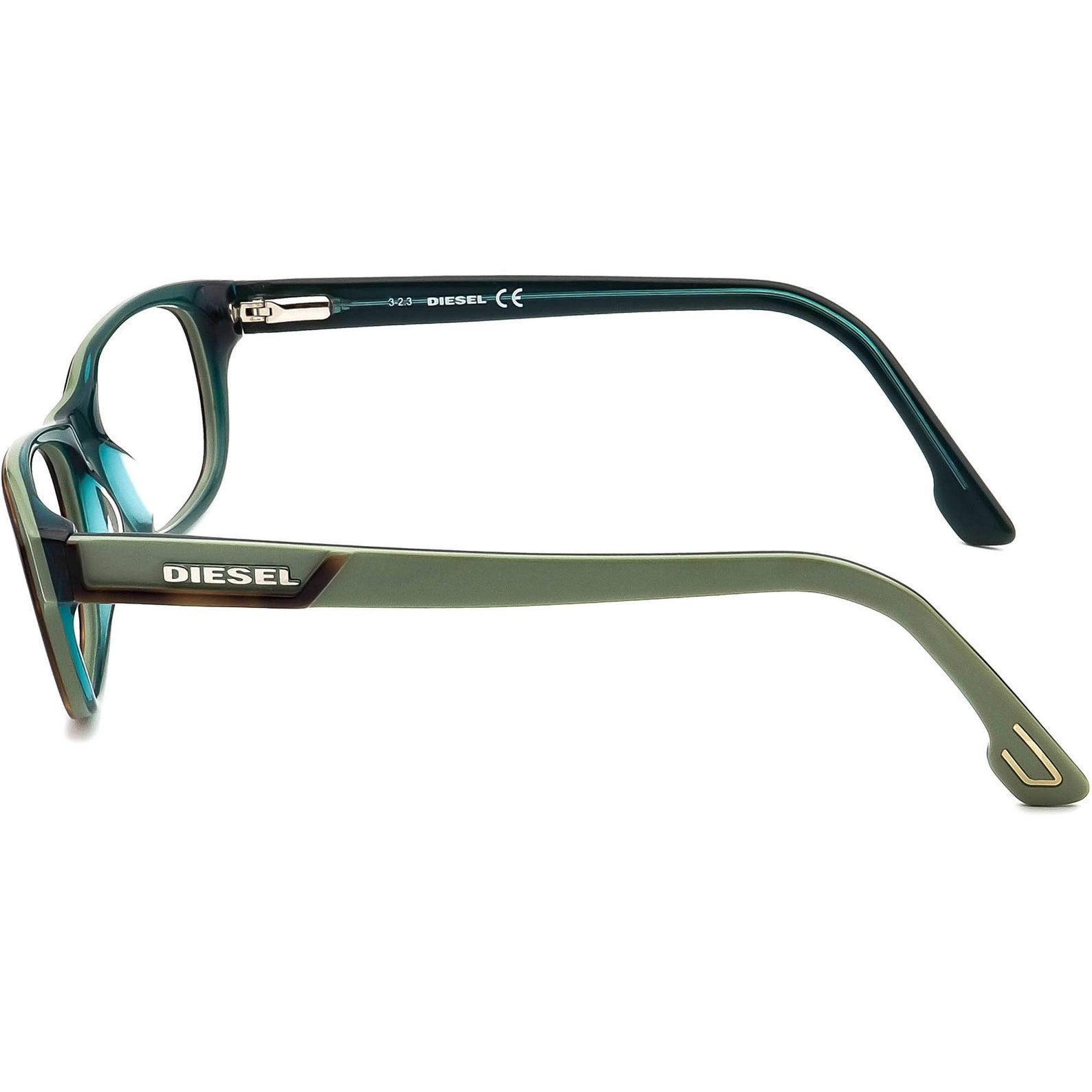 Diesel Eyeglasses DL5012 Col.056 Tortoise&green B-shape Frame 52[]16 ...