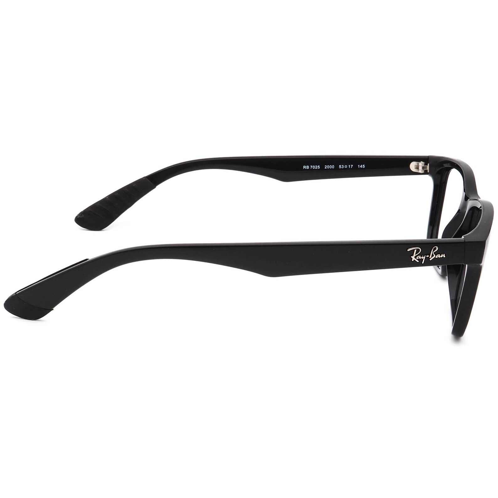 Ray-ban Eyeglasses RB 7025 2000 Polished Black Square Frame 53[]17 145 ...