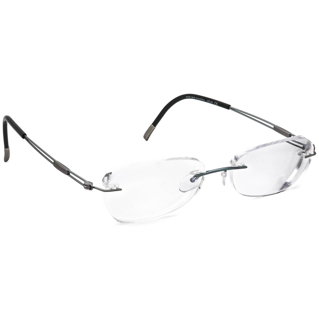 Silhouette Women's Eyeglasses 5227 40 6056 Titan Brushed Green Rimless ...