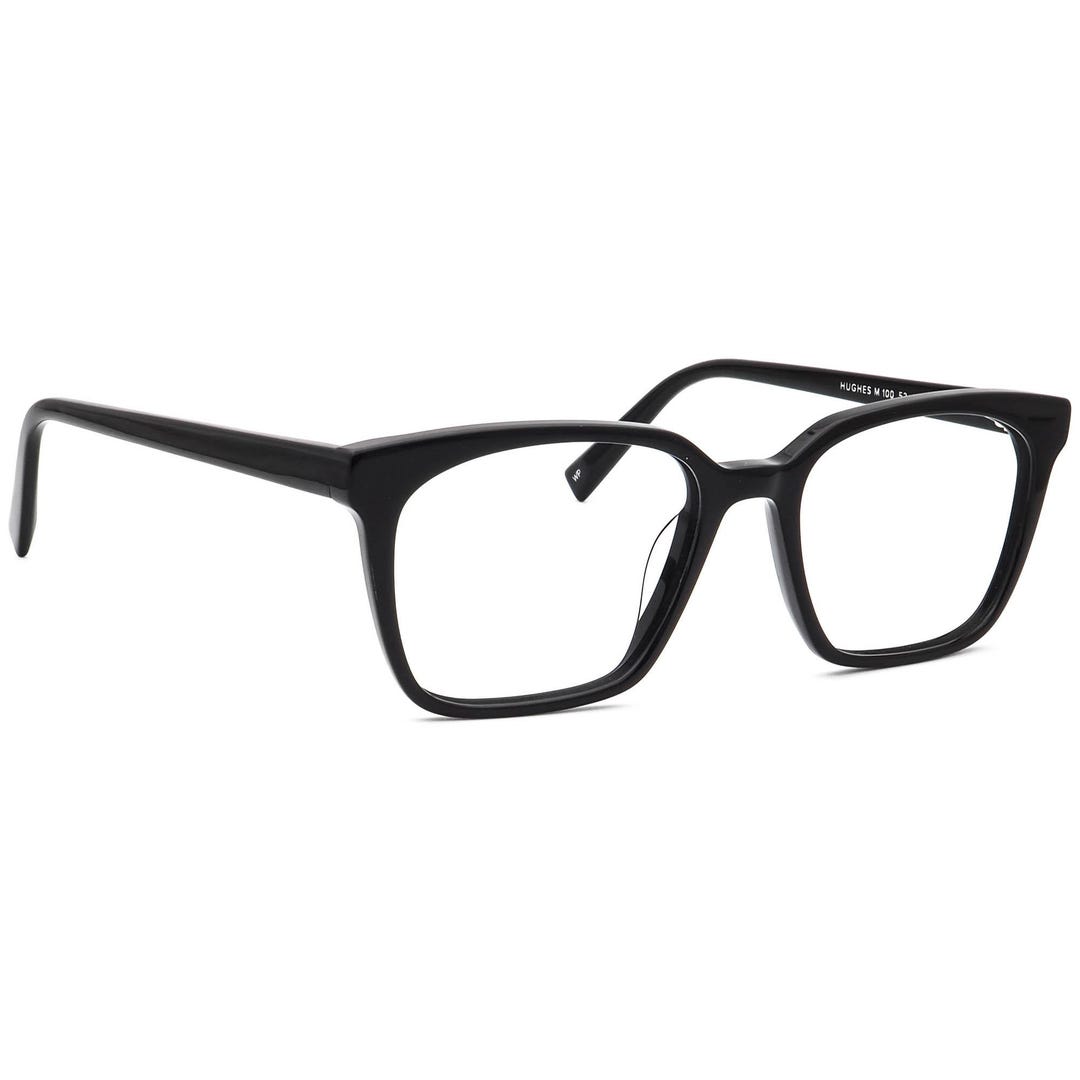 Warby Parker Eyeglasses Hughes M 100 Jet Black Square Frame 52[]17 140 - Etsy