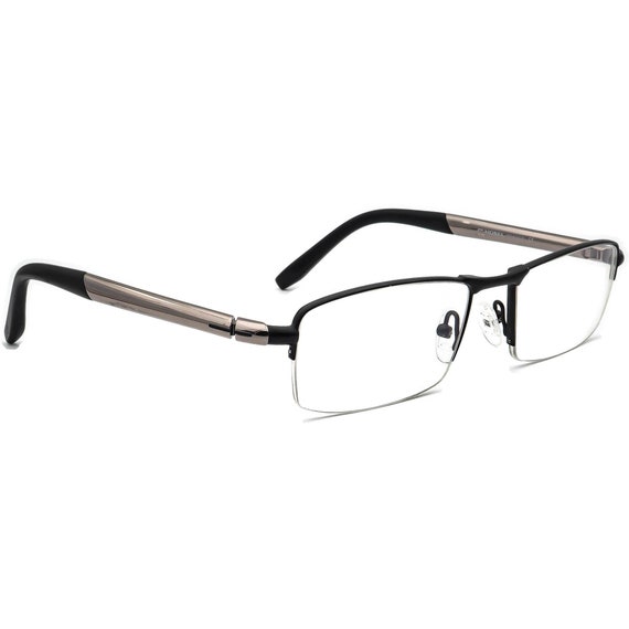 Morel Eyeglasses Öga 7016O NG010 Black/Silver Half Rim Metal | Etsy