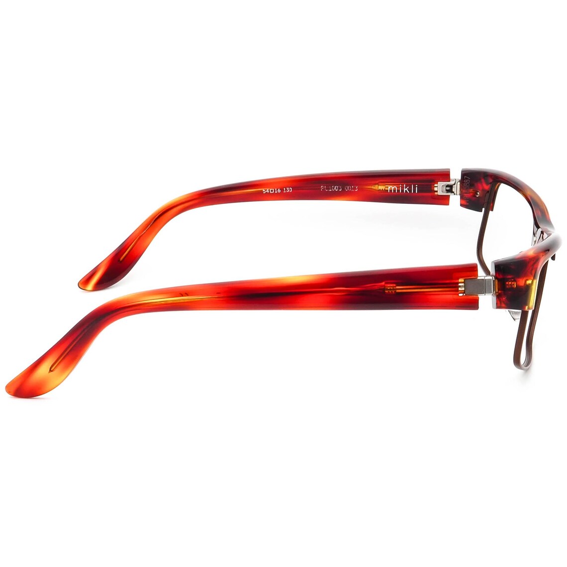 Alain Mikli Eyeglasses Starck PL1003 0013 Biocity Mahogany Havana ...