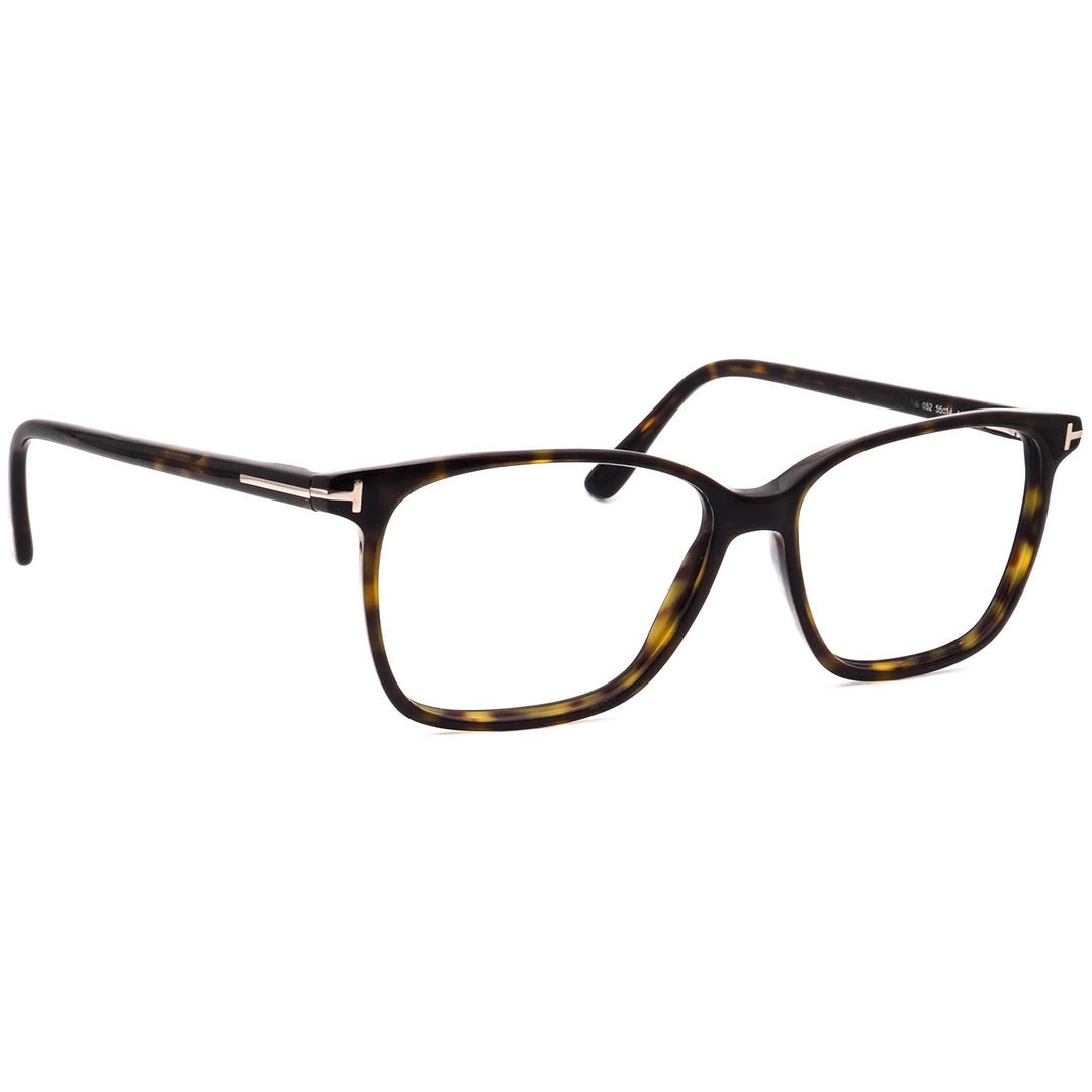 Tom Ford Eyeglasses TF 5478-B 052 Polished Dark Havana Square Frame ...