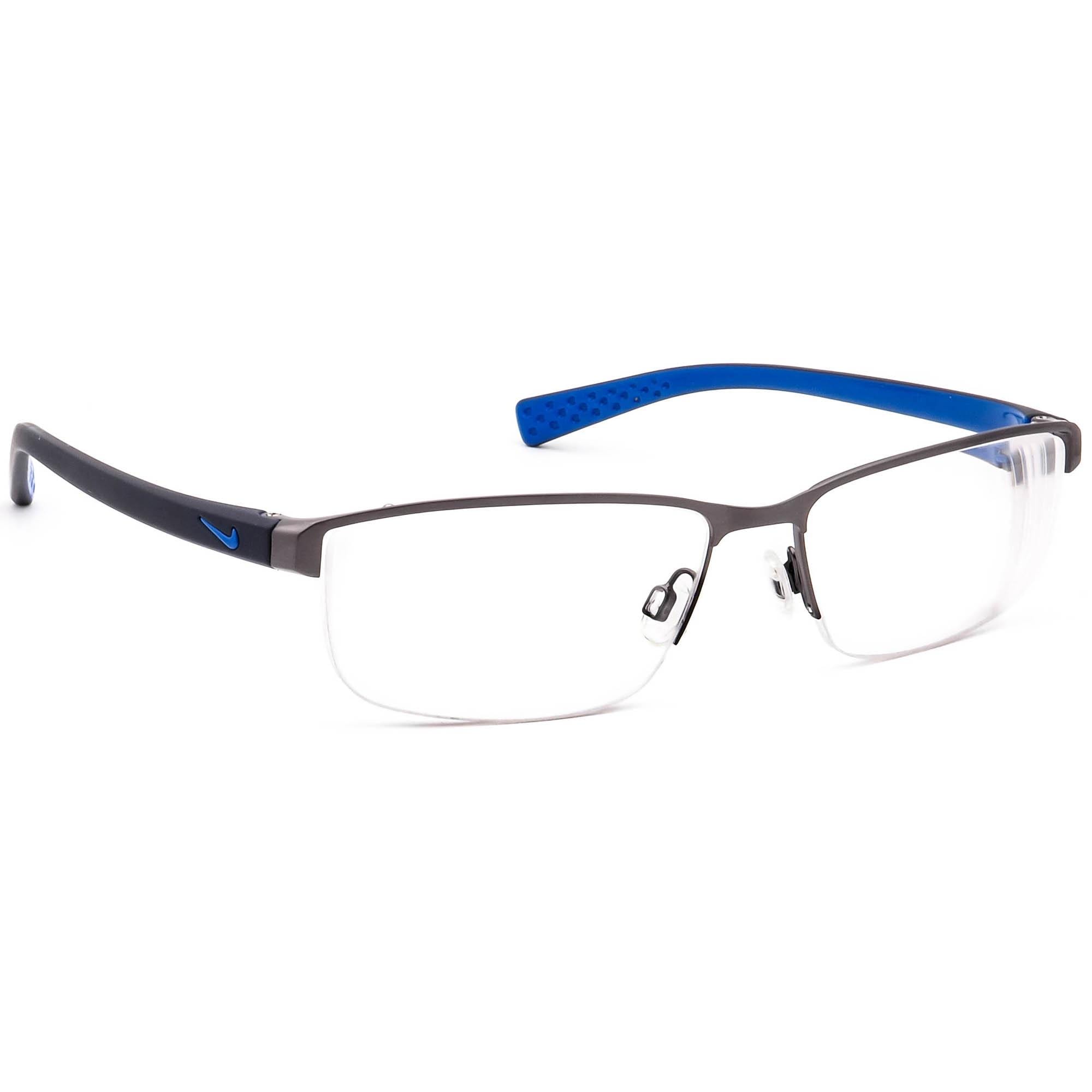 Nike Men's Eyeglasses 8098 078 Gunmetal/matte Gray Half Rim Frame 5616 140 - Etsy