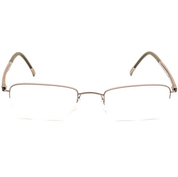 Silhouette Eyeglasses 7787 40 6050 Titan Brown Half R… - Gem