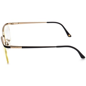 Versace Women's Eyeglasses MOD. 1188 1291 Polished Black/gold Half Rim ...