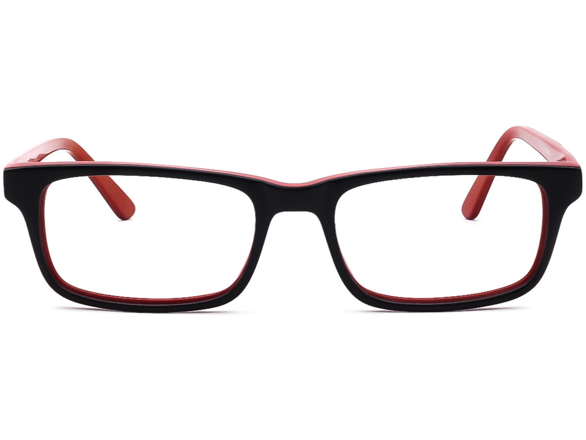 Ray Ban Eyeglasses Rb 5247 Blackred Blackred Rectangular Etsy