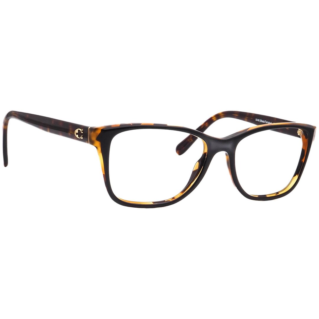 Coach Women's Eyeglasses HC 6129 5446 Black/tortoise Rectangular Frame ...