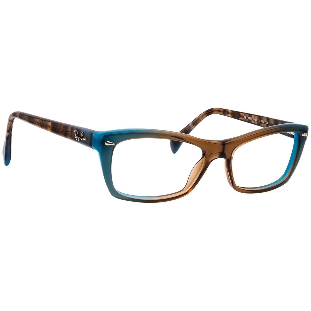Ray-ban Women's Eyeglasses RB 5255 5490 Brown/blue Gradient Semi Cat ...