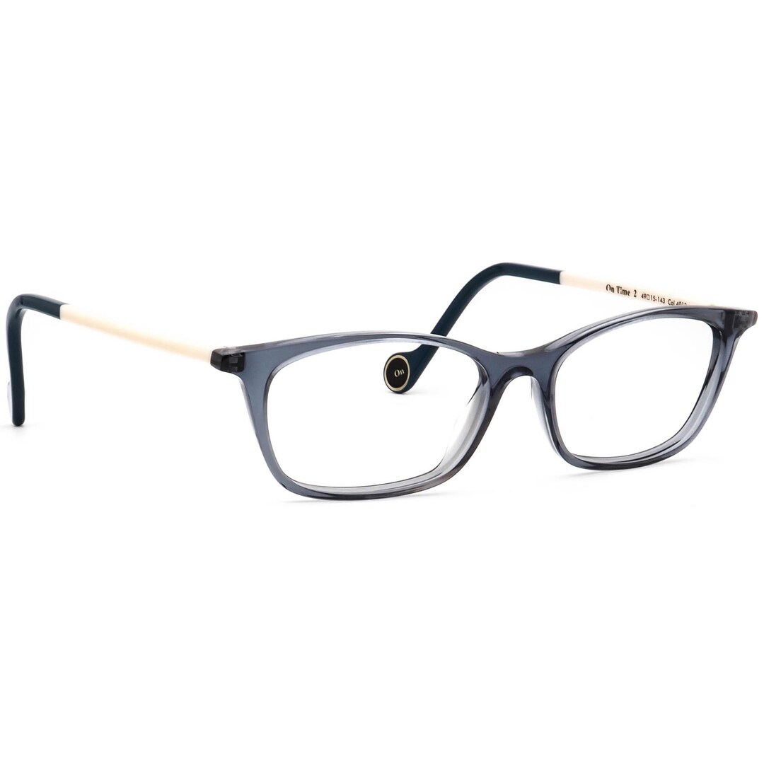 Woow Women's Eyeglasses on Time 2 Col 4012 Crystal Cool Grey/white Semi ...