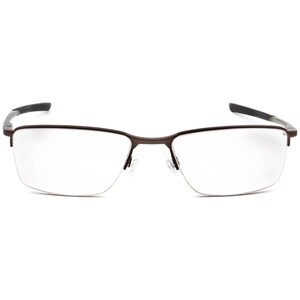 Oakley Men's Eyeglasses OX3218-0254 Socket 5.5 Satin Pewter Half Rim ...