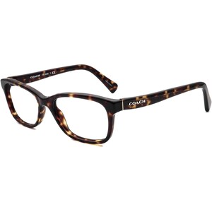 Coach Women's Eyeglasses HC 6089 5120 Tortoise Rectangular Frame 51[]16 ...