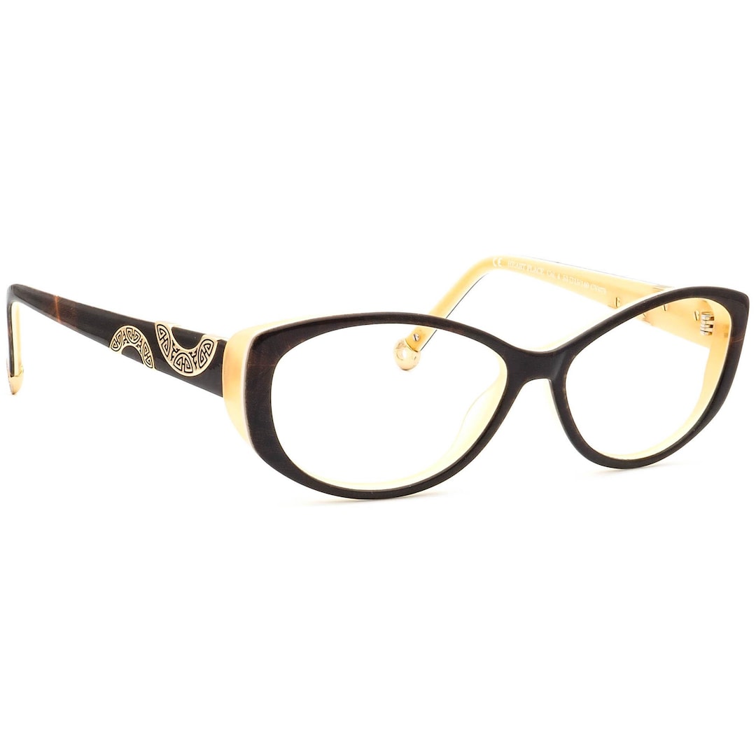 Coco Song Women's Eyeglasses Heart Place Col. 4 Brown Feather Semi Cat ...