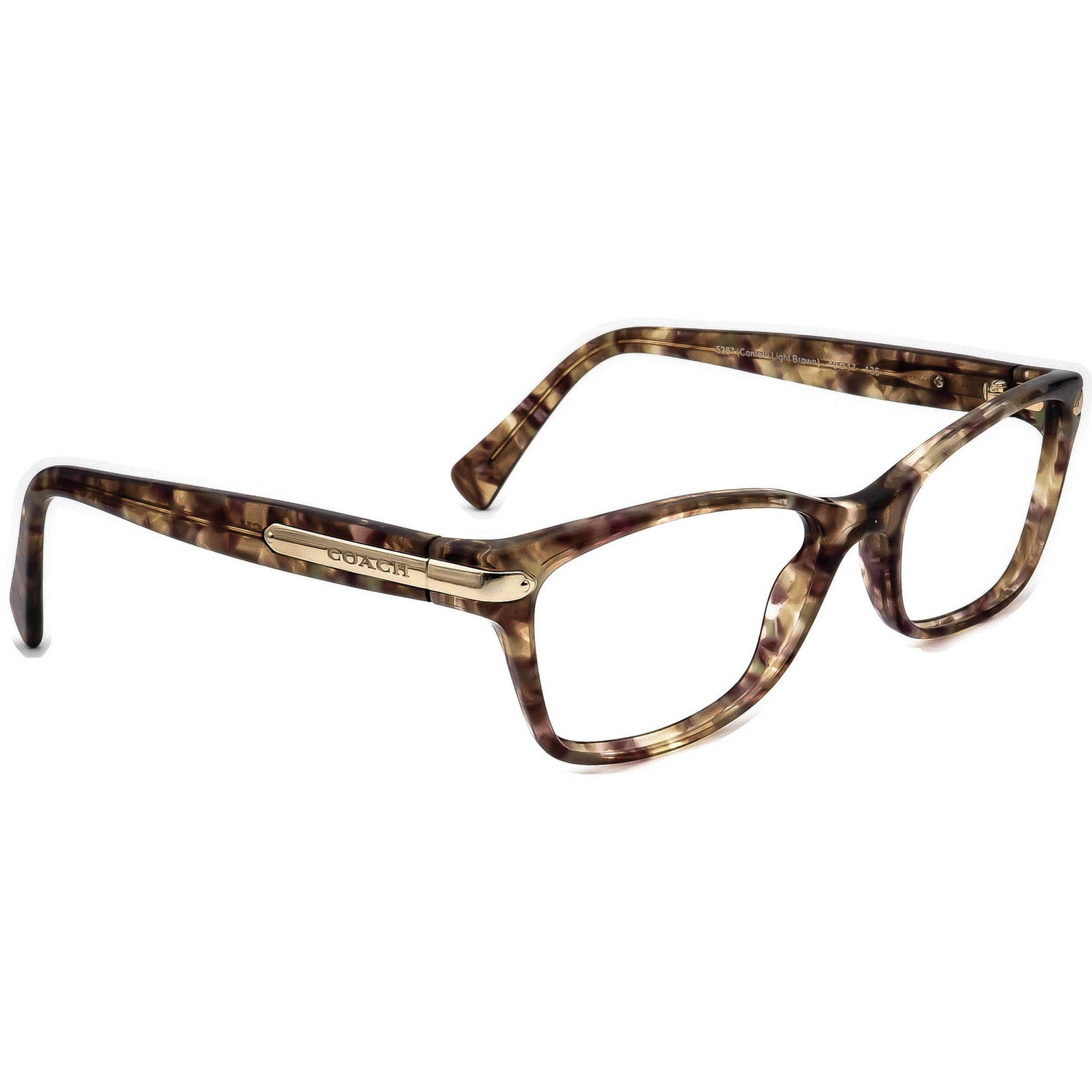 Coach Eyeglasses HC 6065 5287 Confetti Light Brown B-shape - Etsy